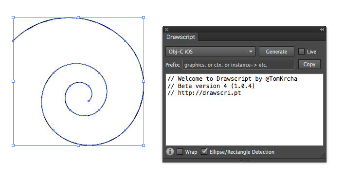 Illustratorで書いた図形をuibezierpathに変換できるプラグインdrawscriptを使う Developersio