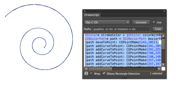 Illustratorで書いた図形をuibezierpathに変換できるプラグインdrawscriptを使う Developersio 0918