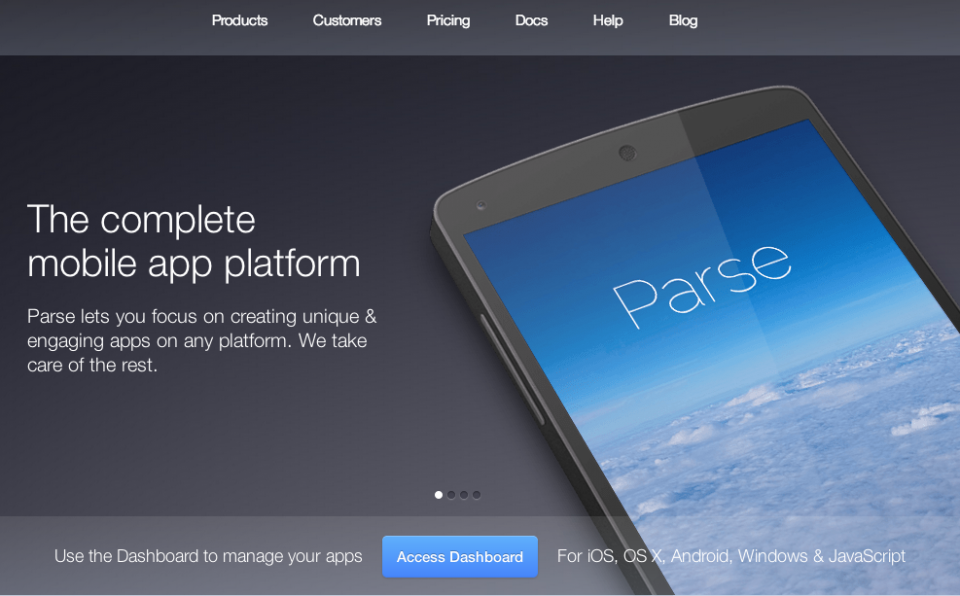 [MBaaS] Parseで簡単モバイルバックエンド構築 – 【ざっと概要】 | DevelopersIO