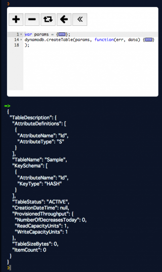 Javascript Shell Console で Dynamodb Local を手軽に試す! Developersio