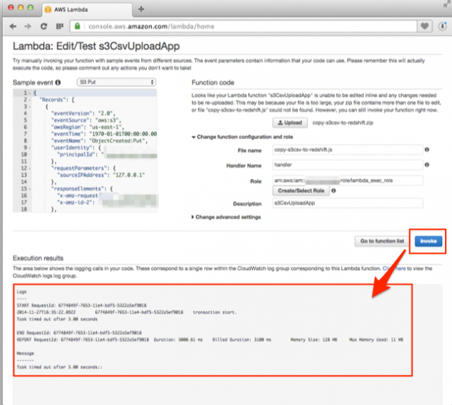 S3にアップロードしたCSVファイルをLambda経由でAmazon RedshiftにCOPYする – AWS Lambda Advent Calendar 2014：2日目 ...