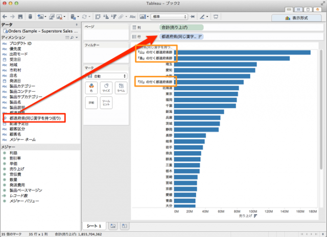 項目要素のグルーピングについて｜Tableau Software Tips&Viz Advent Calendar 2014 #15 #tableau | DevelopersIO