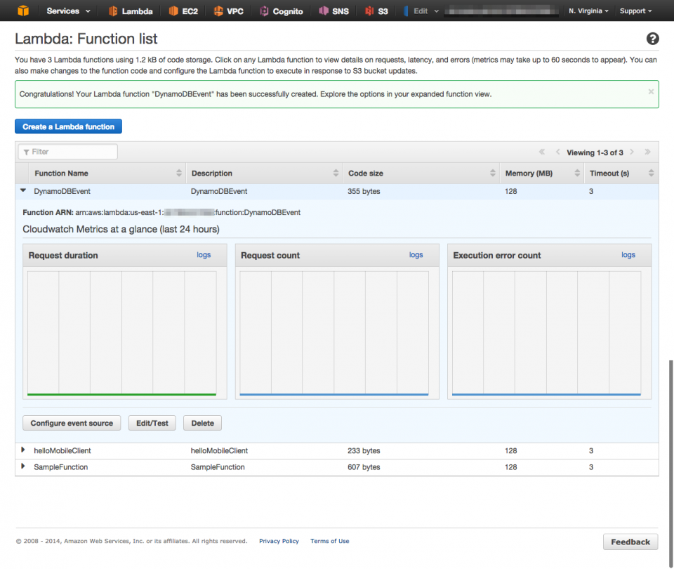 AWS Lambda と Amazon DynamoDB Streams を連係する | DevelopersIO