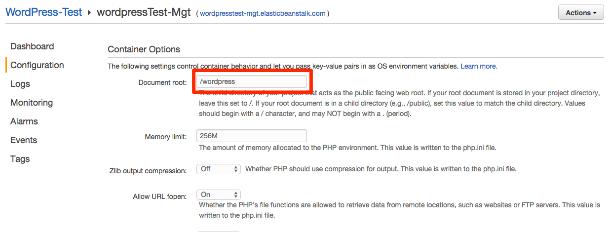 AWS Elastic Beanstalk+WordPressで簡単にWebサイトを作る | DevelopersIO