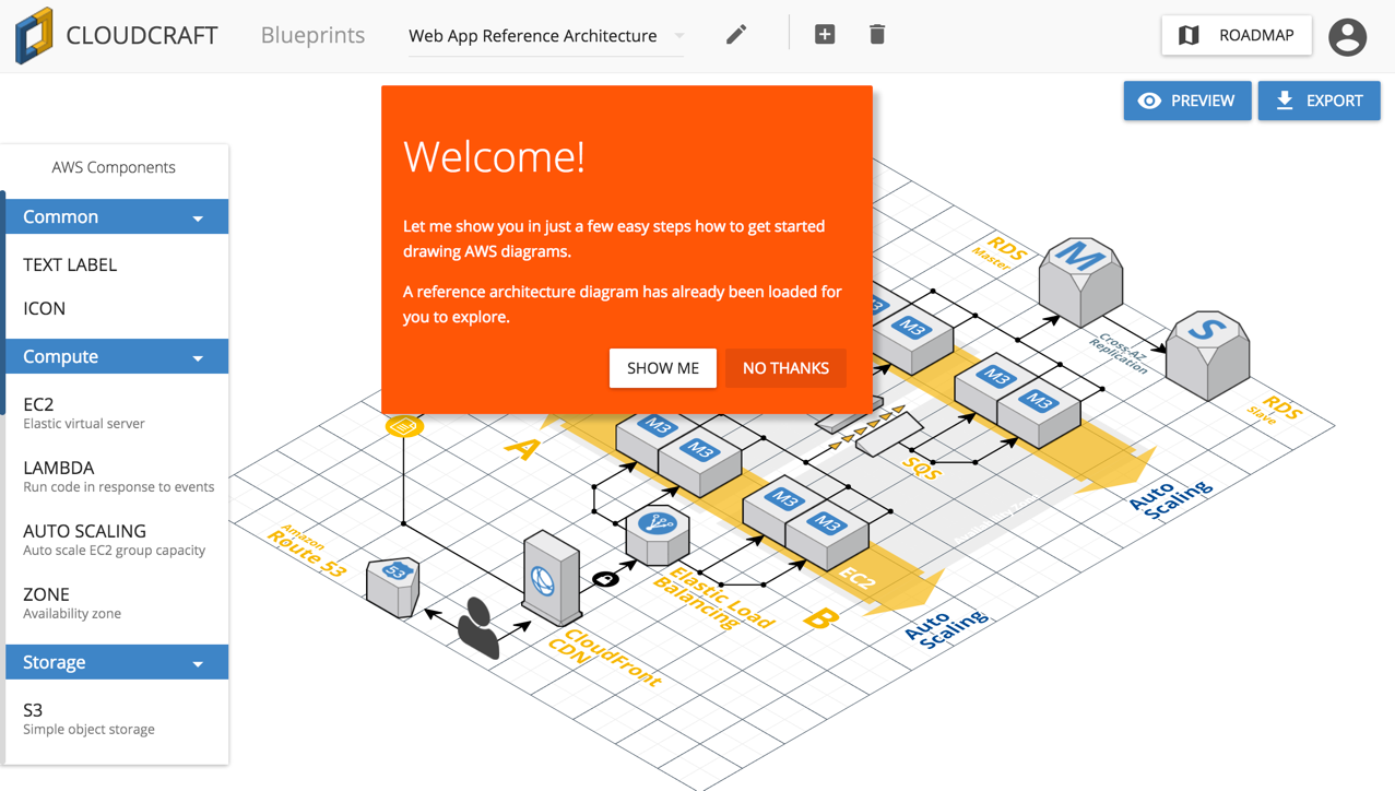 AWSの構成図を公式のアーキテクチャ図っぽくかける「Cloudcraft」を触ってみた | DevelopersIO