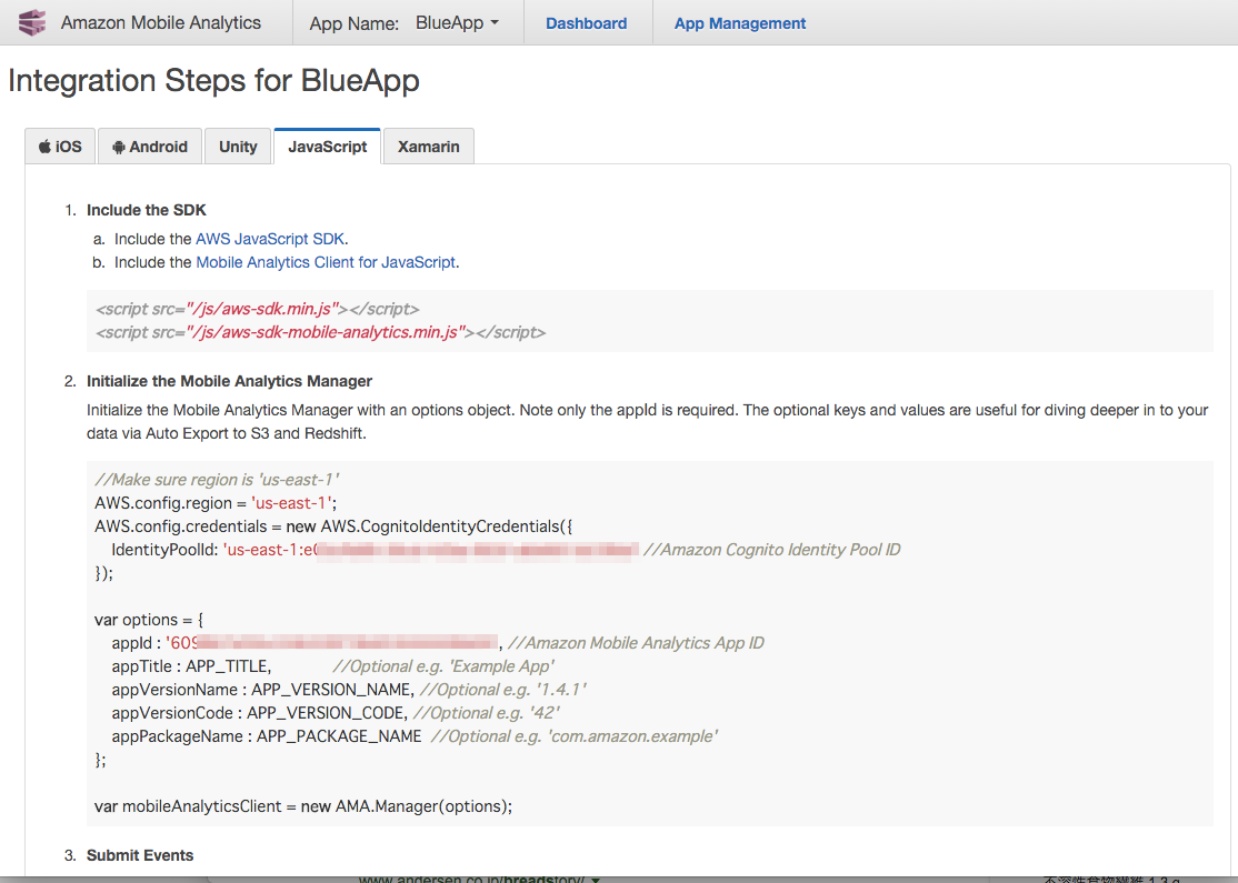 WebからJavaScriptで利用する Amazon Mobile Analytics #アドカレ2015 | DevelopersIO