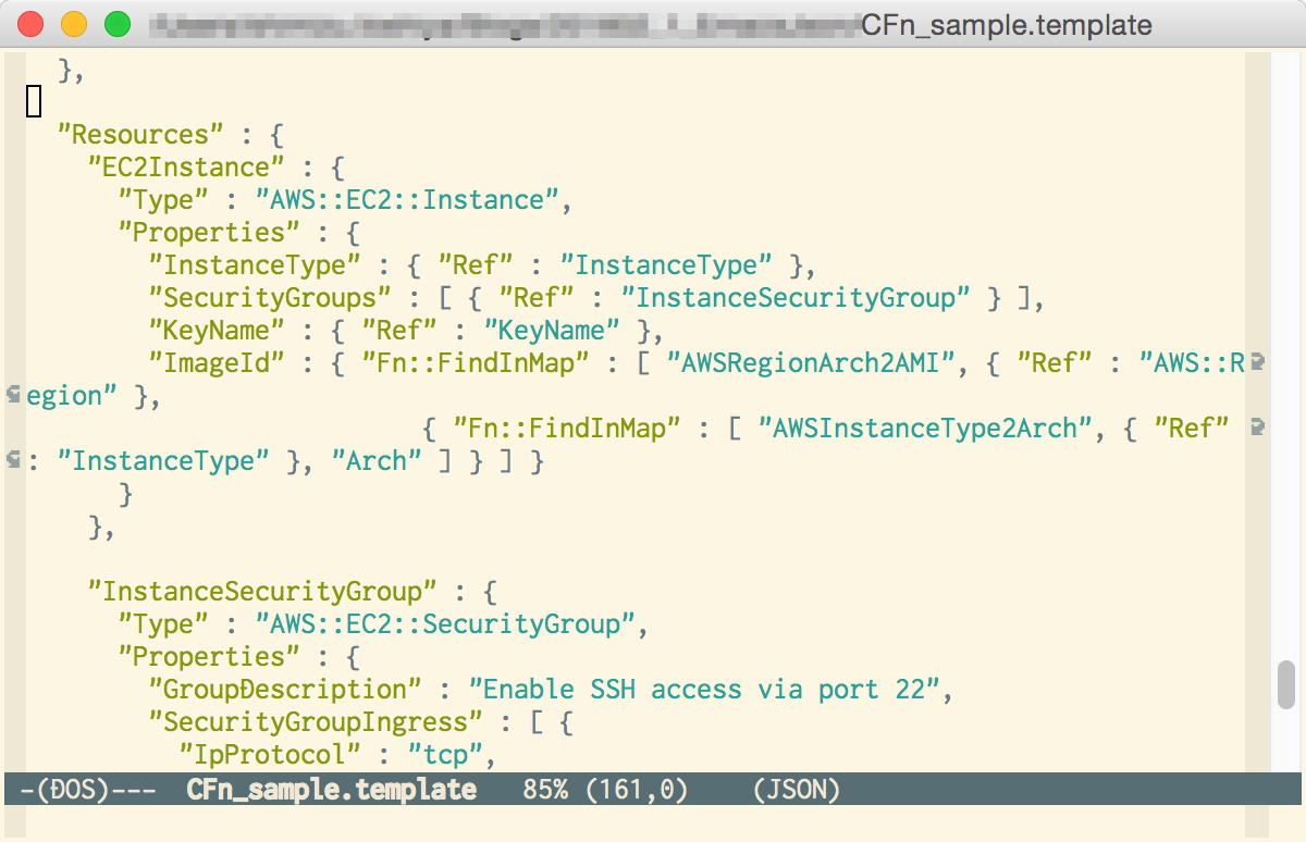 EmacsでCloudFormationテンプレート(JSON)を編集する | DevelopersIO