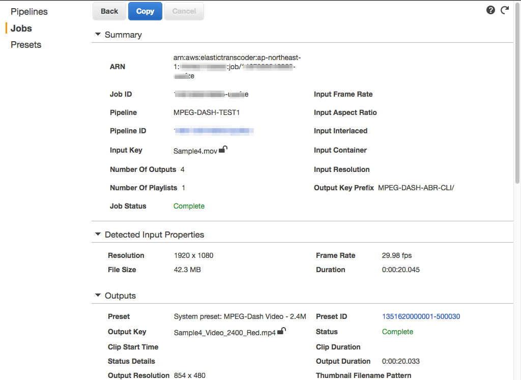 Aws Cliでelastic Transcoderのジョブを作成してみた Developersio