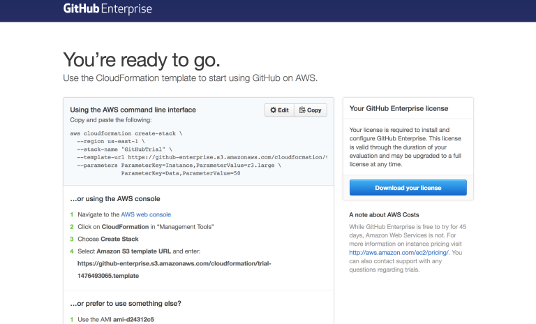 GitHub EnterpriseをAWSで使おう – インストール編 | DevelopersIO