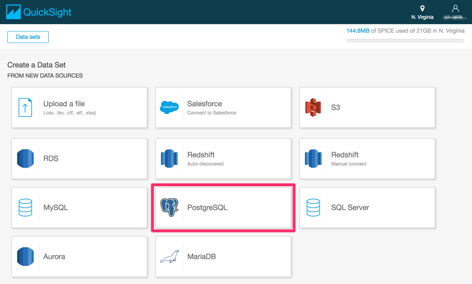Amazon QuickSight チュートリアル実践：データベースデータ(PostgreSQL)を使って分析を作成 | DevelopersIO