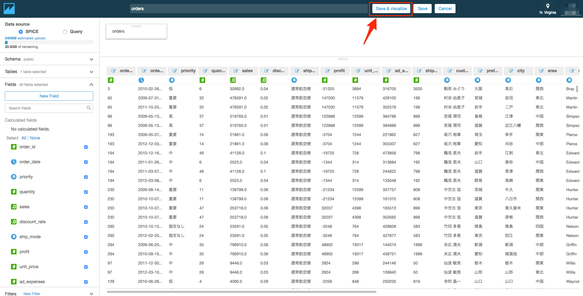 Amazon QuickSight チュートリアル実践：データベースデータ(Amazon Redshift)を使って分析を作成 | DevelopersIO