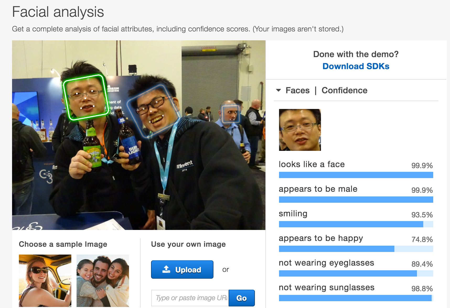 Amazon RekognitionでFacial analysisとFace comparisonをやってみる #reinvent | DevelopersIO