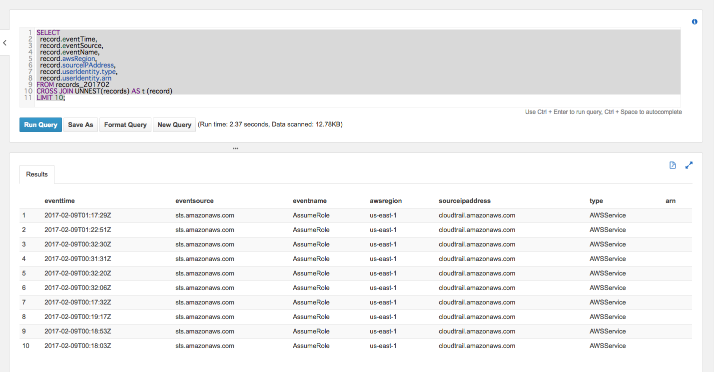 CloudTrailログからAmazon Athenaを使ってログイン監査レポートを作成する | DevelopersIO