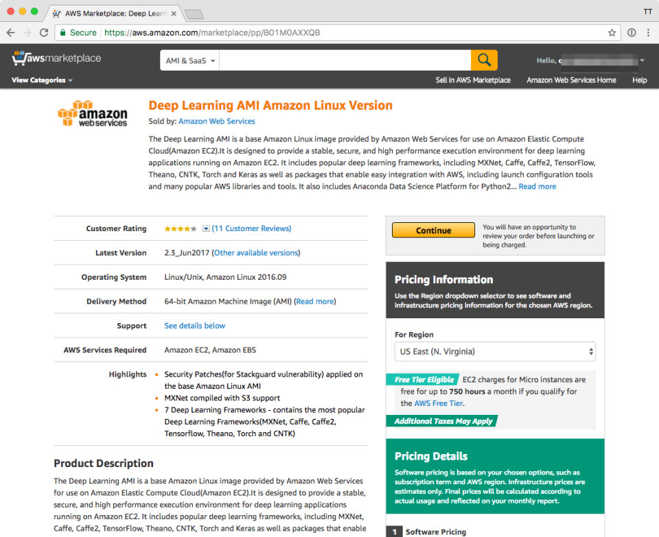 MXNetをAmazon Deep Learning AMIとスポットインスタンスのGPUで試してみる | DevelopersIO