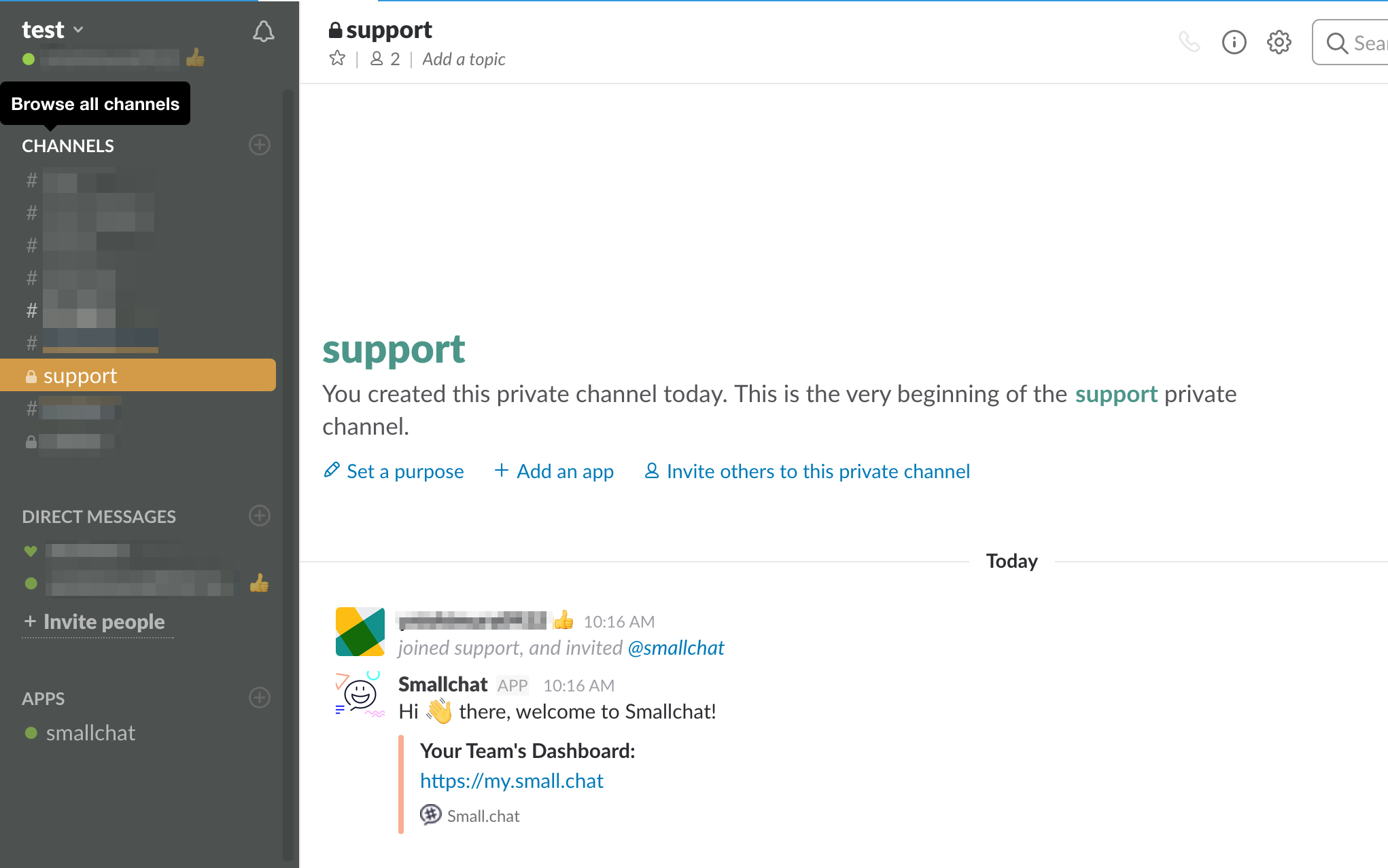 Webページにチャット機能を簡単に導入できるSmallchatを試してみた #Slack | DevelopersIO