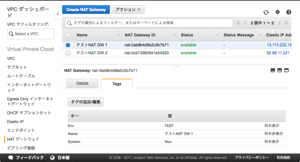 [新機能]NAT GatewayでCloudWatchの監視とタグ付けをサポートしました | DevelopersIO