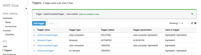 AWS Glue 実践入門：Triggerを使ってスケジュールやJob完了イベントでJobを実行する | DevelopersIO