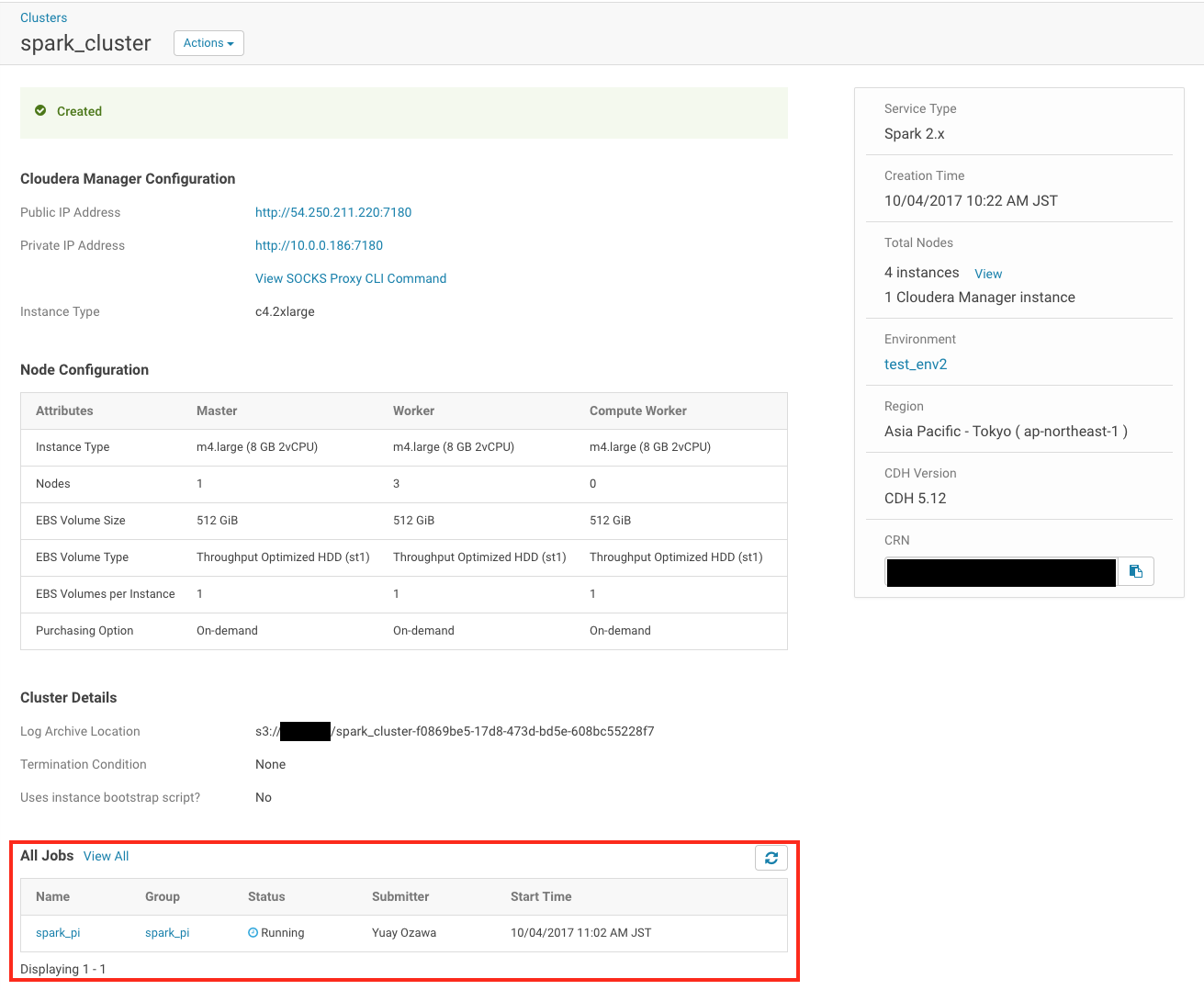 Cloudera Altusを使ってみた | DevelopersIO