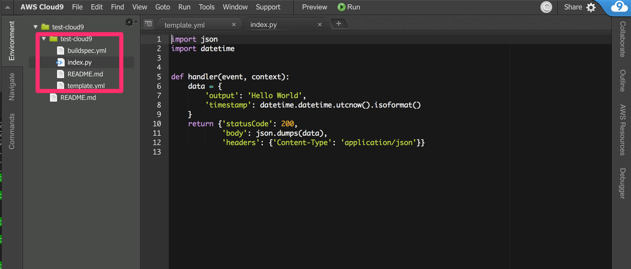 AWS CodeStarのIDEをAWS Cloud9にしてみる | DevelopersIO