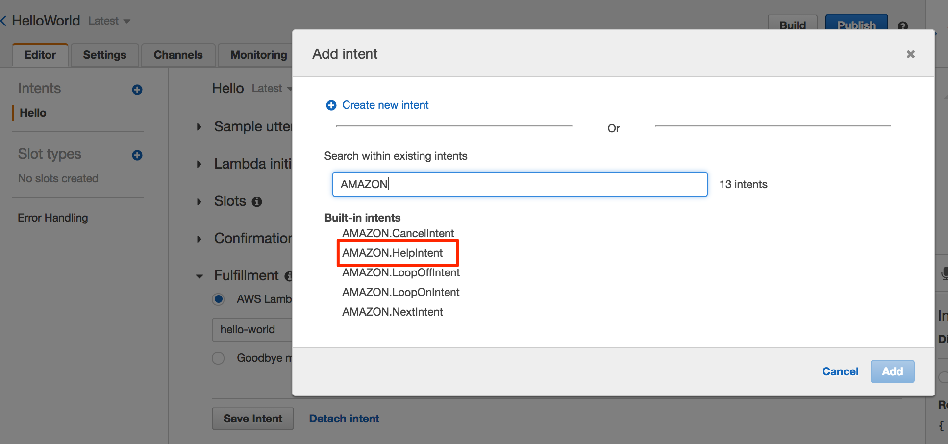 Amazon Lex で組み込みインテントを利用する | DevelopersIO