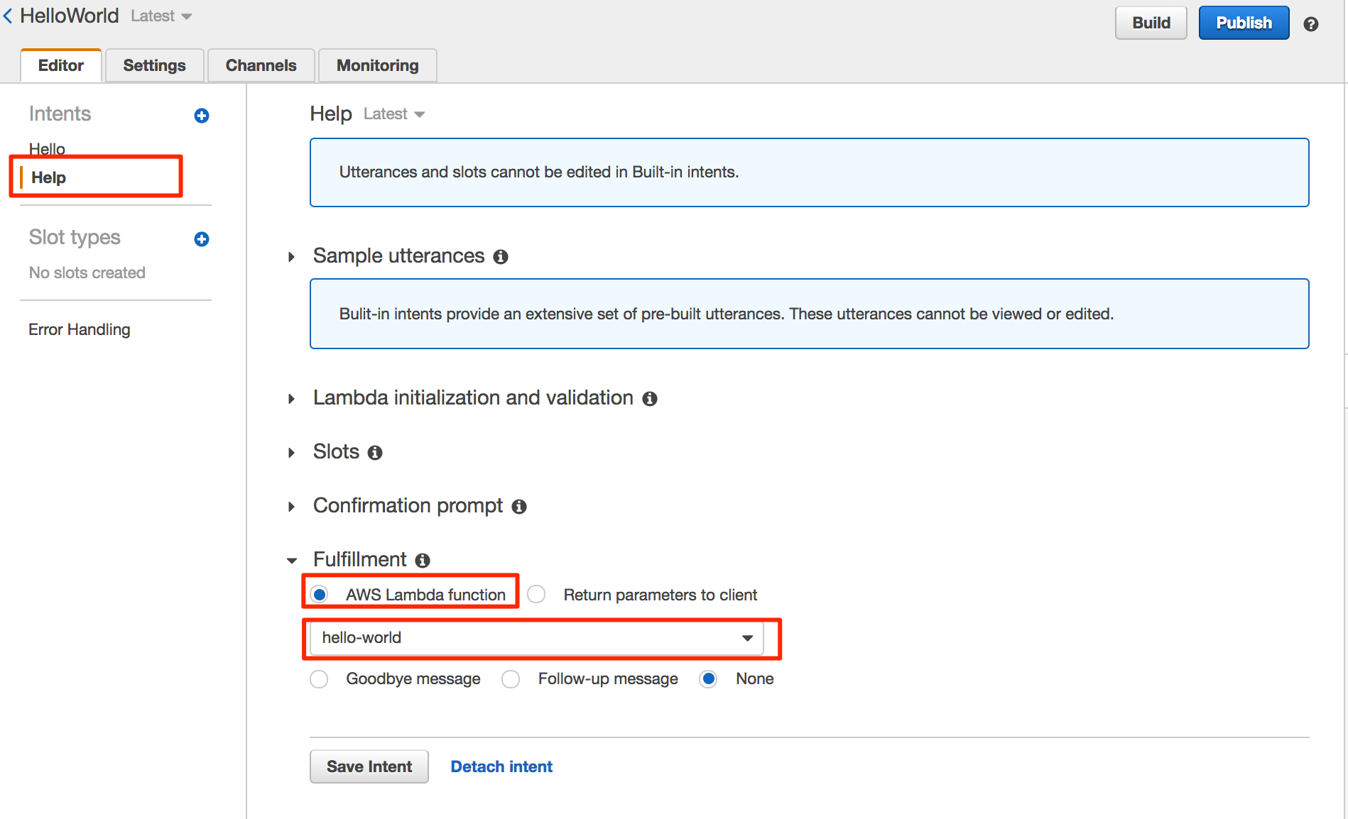 Amazon Lex で組み込みインテントを利用する | DevelopersIO