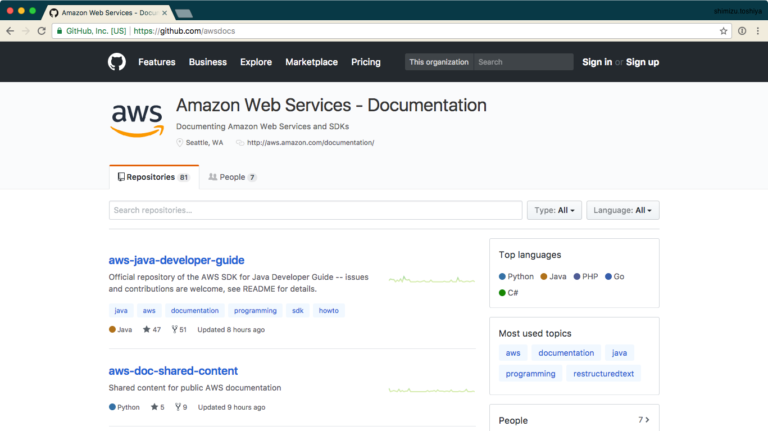 GitHubに公開されているAWSドキュメントのopen source versionを参照してみた | DevelopersIO