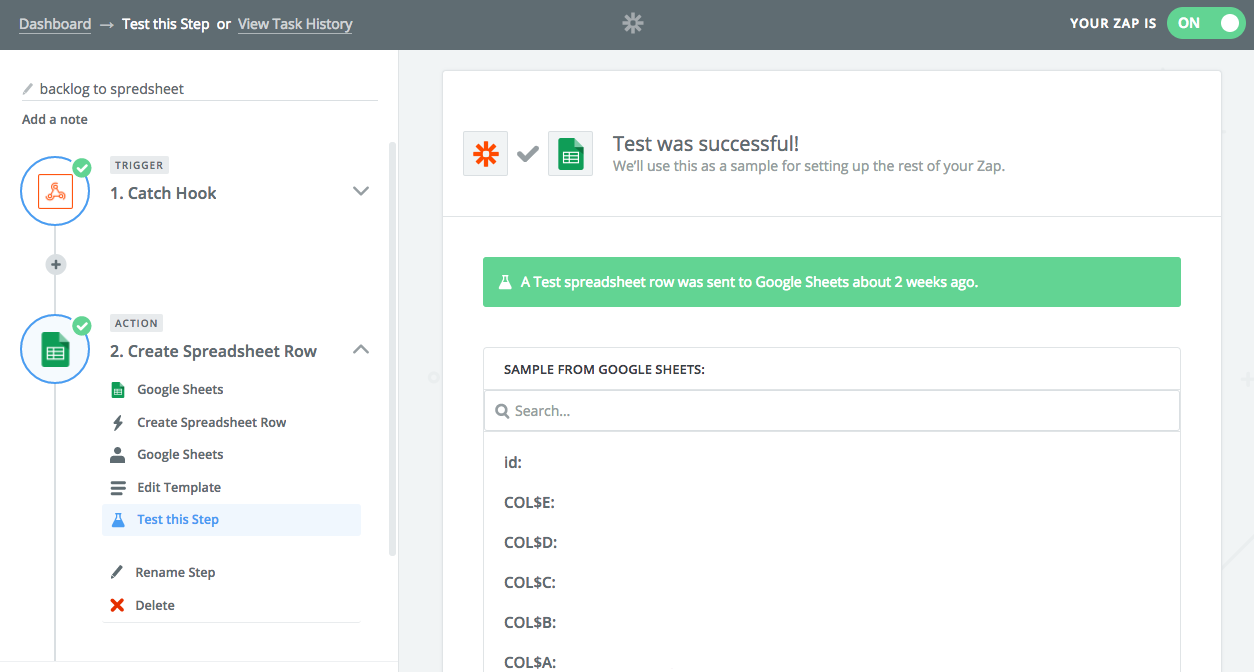 Zapierを使ってBacklogからGoogle スプレッドシートに課題を転記する | DevelopersIO