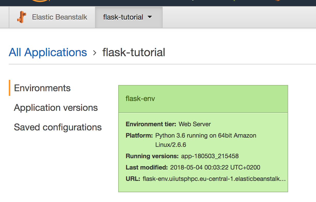Elastic BeanstalkでPython3.6/Flask1.0アプリを動かす | DevelopersIO