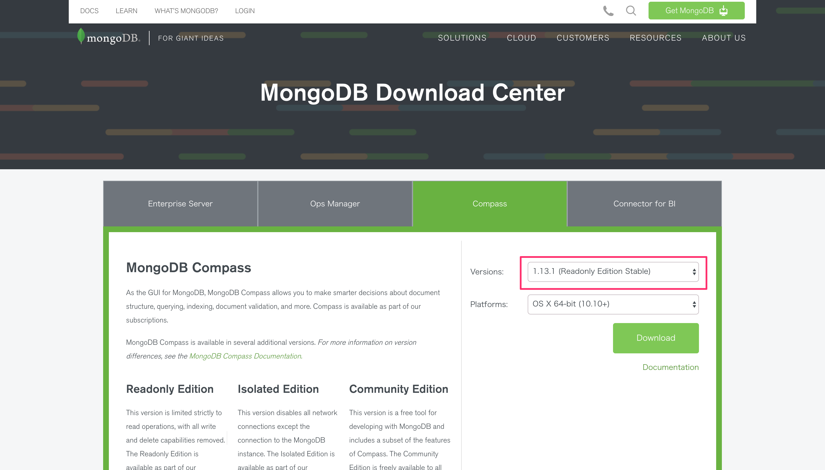MongoDB 読み取り専用GUIツール：MongoDB Compass Readonly Edition を使ってみた | DevelopersIO