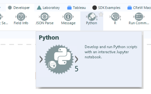 Alteryx 2018.3 新機能：「Python Tool with Jupyter Notebook」でPythonコードをAlteryxワークフロー上で実行出来るようになりました ...