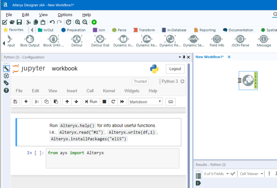 Alteryx 2018.3 新機能：「Python Tool with Jupyter Notebook」でPythonコードをAlteryxワークフロー上で実行出来るようになりました ...