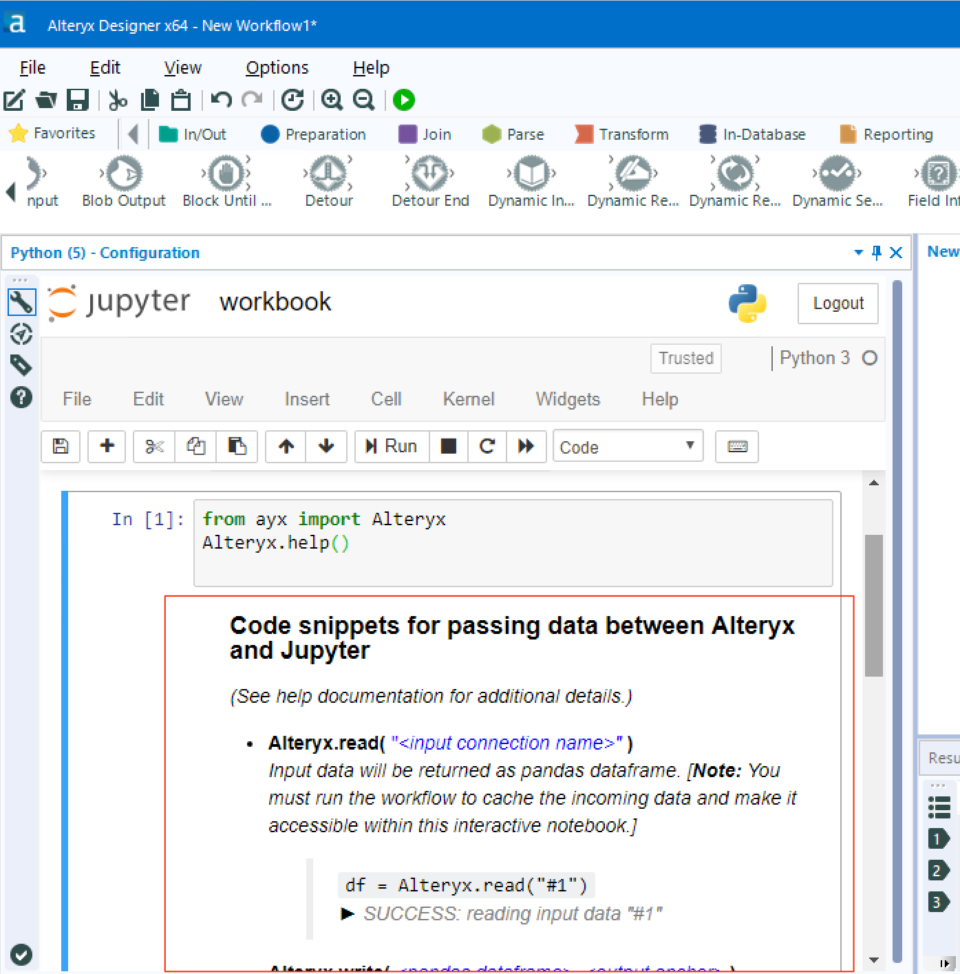 Alteryx 2018.3 新機能：「Python Tool with Jupyter Notebook」でPythonコードをAlteryxワークフロー上で実行出来るようになりました ...
