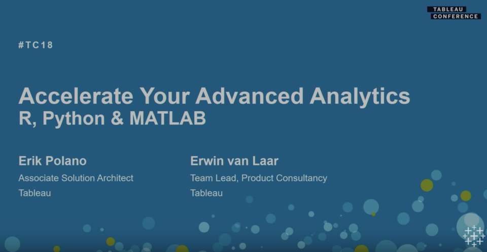 #tc18 TableauとR,Python,MATLABを接続して高度な分析をする – Tableau Conference 2018 at New Orleans | DevelopersIO