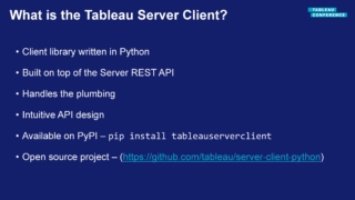 #tc18 [レポート] Tableau Server ClientとREST APIを使用した作業の自動化 – Tableau Conference 2018 at New Orleans ...