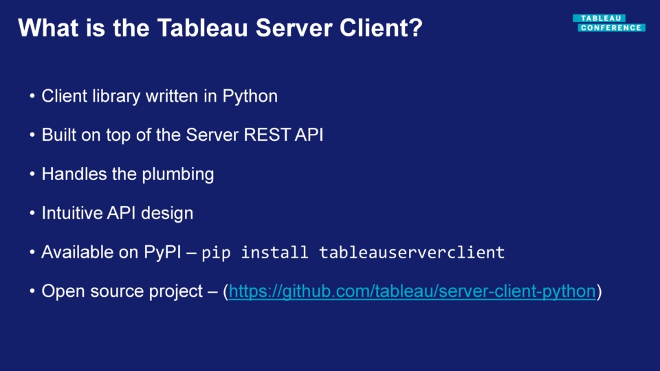 #tc18 [レポート] Tableau Server ClientとREST APIを使用した作業の自動化 – Tableau Conference 2018 at New Orleans ...