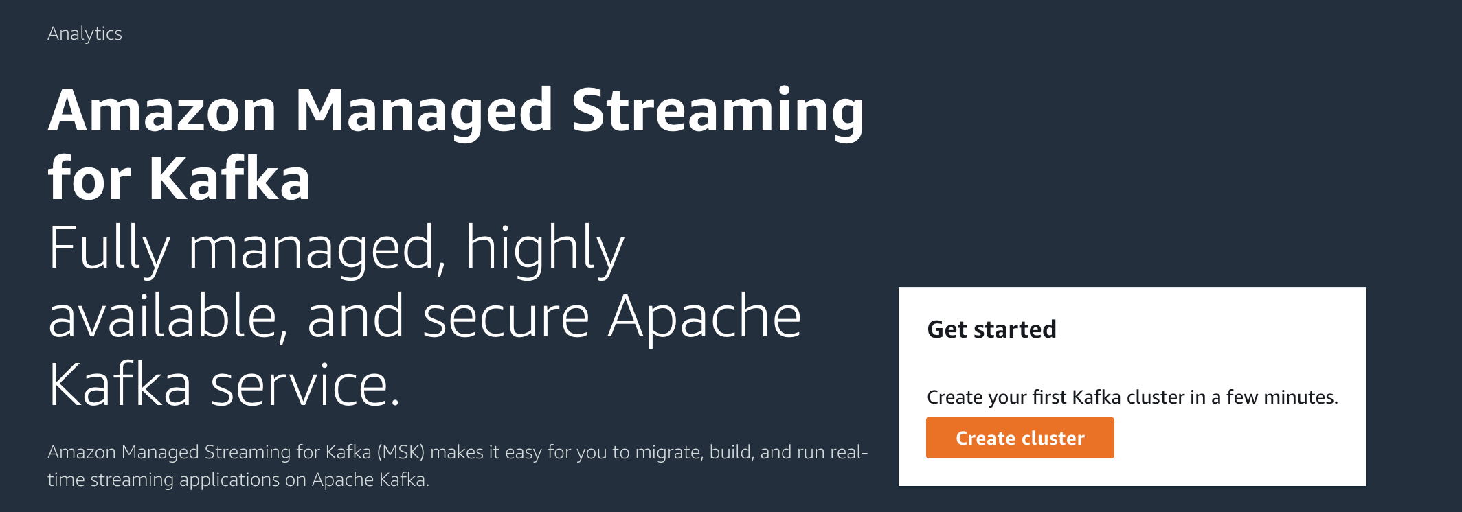 [新サービス]フルマネージドなApache Kafka、Amazon Managed Streaming for Kafka (MSK)が発表 ...