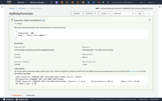 AWS LambdaのRuby Runtimeを使ってみた #reinvent | DevelopersIO