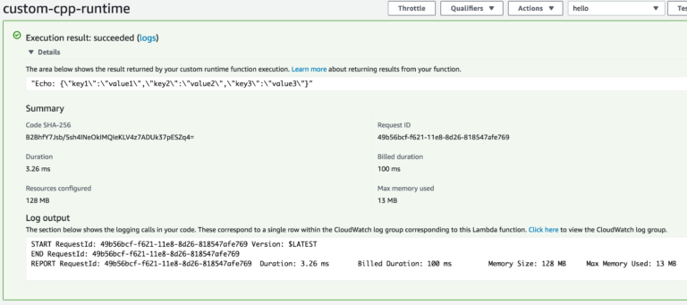 AWS LambdaのカスタムランタイムでC++を動かしてみた #reinvent | DevelopersIO