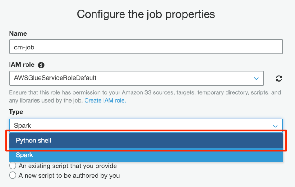 AWS Glue の新しいジョブタイプ『Python Shell』を実際に試してみました | DevelopersIO