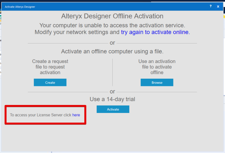 オンライン環境のAlteryx License ServerでAlteryx Designerをアクティベーション/ディアクティベーションして ...