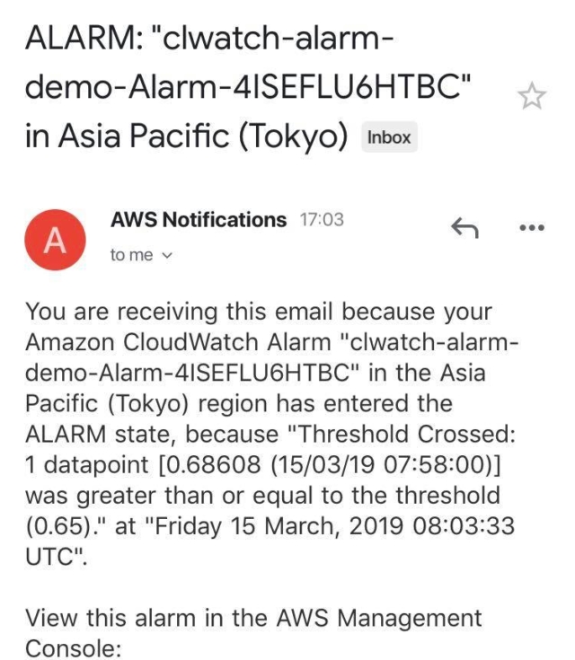 SMSがリソース不足で届かなくなる前に教えてくれるCloudWatch AlarmをCloudFormationで書いてみる | DevelopersIO