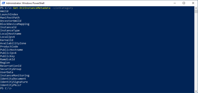 [小ネタ] EC2インスタンスメタデータを簡単に確認する (PowerShell編) | DevelopersIO