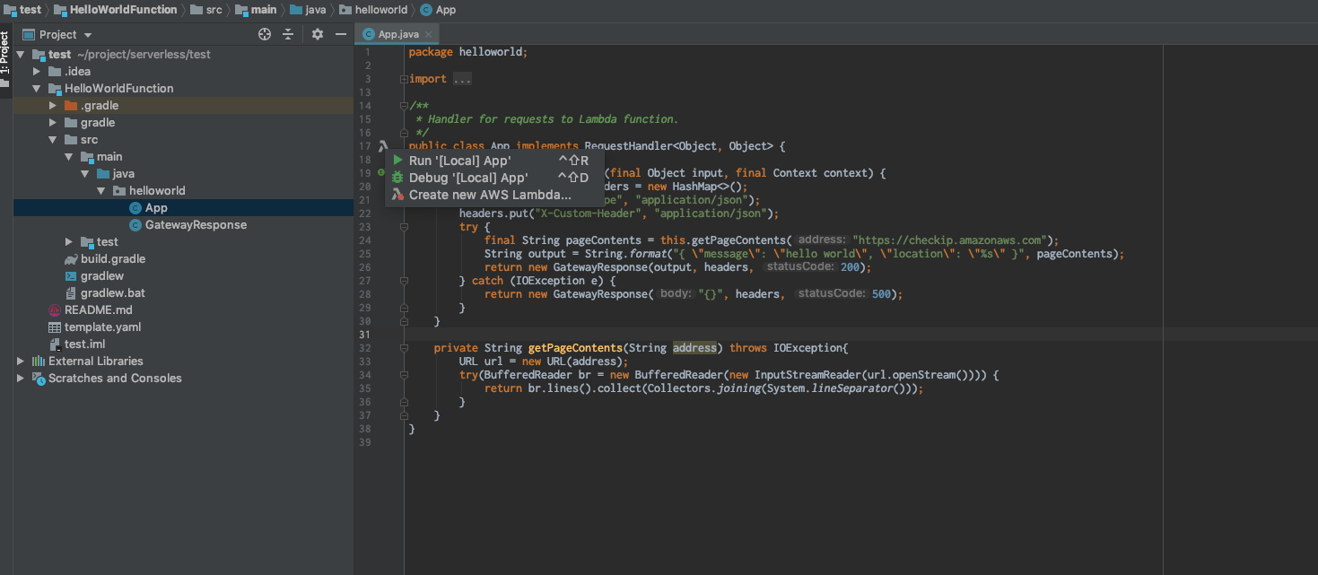 AWS Toolkit for JetBrains(IntelliJ) v1.3でJavaのLambda関数がより簡単に確認できるようになりました | DevelopersIO