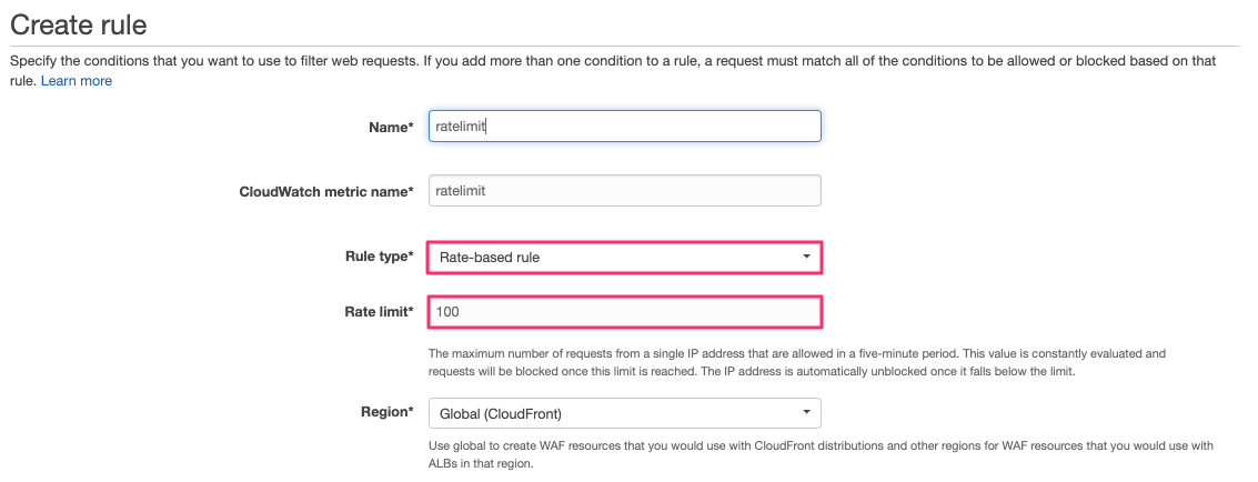 [アップデート] AWS WAF の Rate-based ルールが100リクエストから指定可能になりました | DevelopersIO