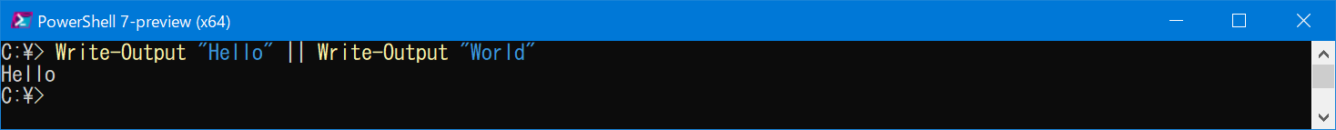 Powershell 7 からpipeline Chain Operatorsandand と が使える様になります Developersio