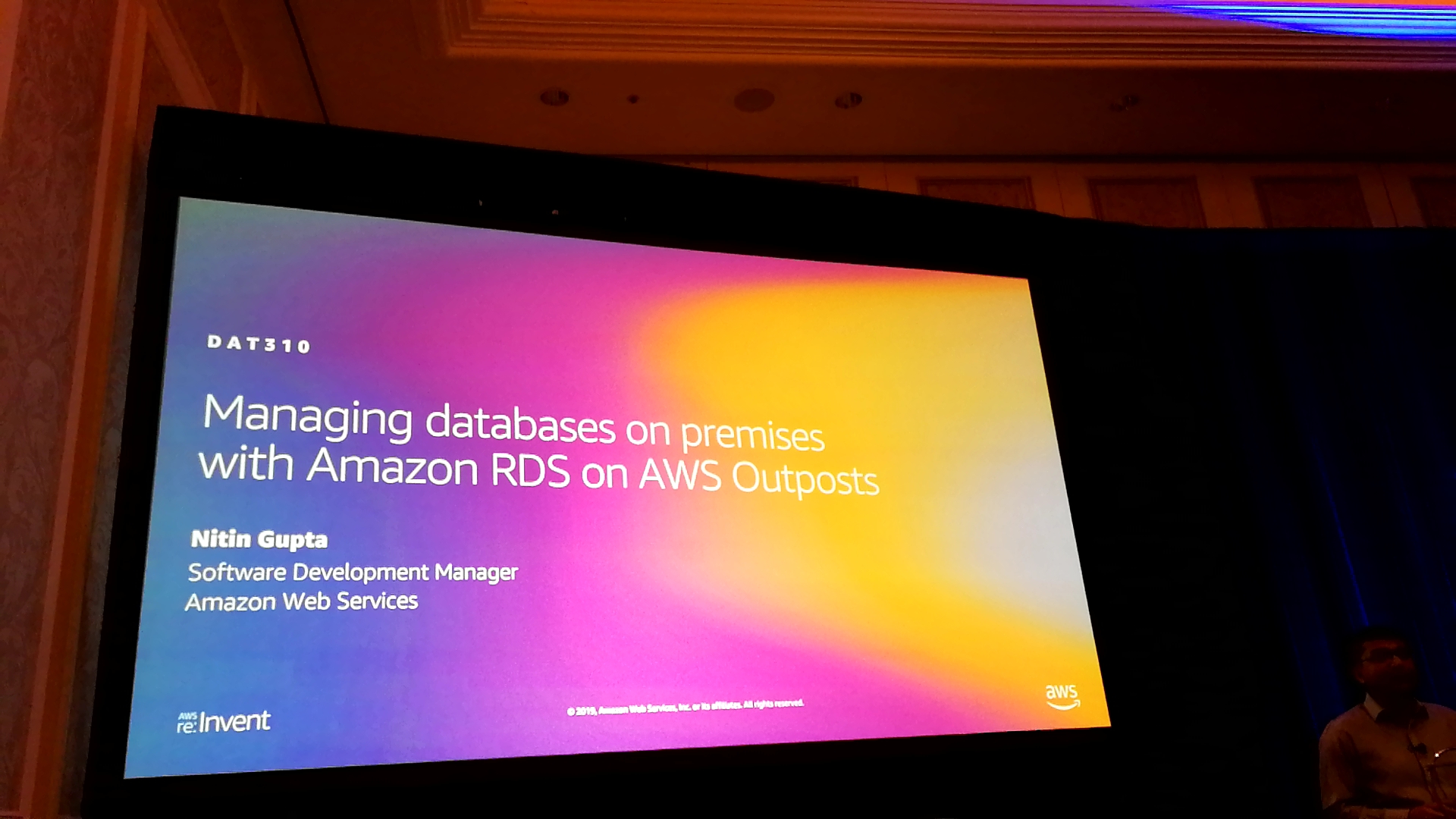 [レポート] AWS OutpostsでAmazon RDSを使用してオンプレミスのデータベースを管理する #reinvent #DAT310 | DevelopersIO