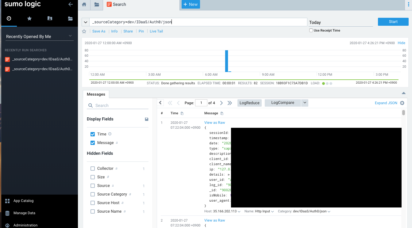 Sumo LogicにAuth0のログを送って可視化する | DevelopersIO