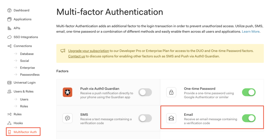 [小ネタ] Auth0で初回からメールをMFAファクターとして利用できないか検証してみる | DevelopersIO