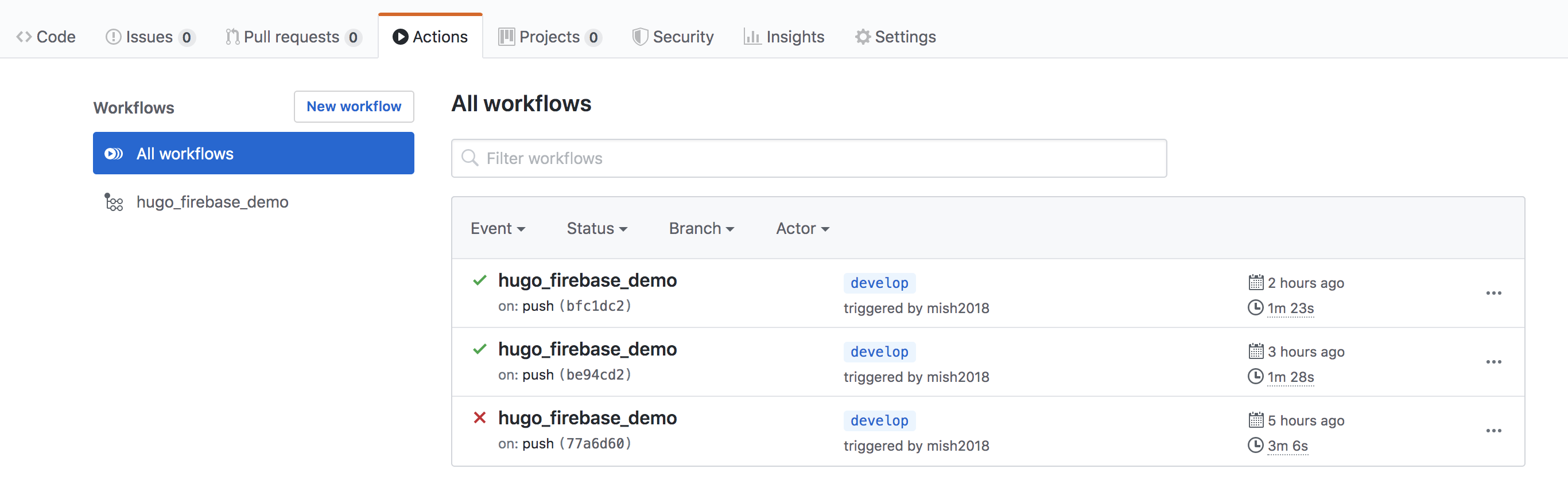 HugoプロジェクトをFirebase Hostingに自動デプロイするGitHub Actionsを設定してみた | DevelopersIO