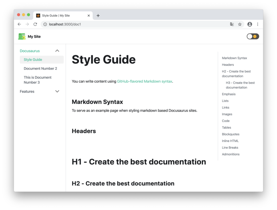 Docusaurusをドキュメントのみのサイトとして構築する | DevelopersIO